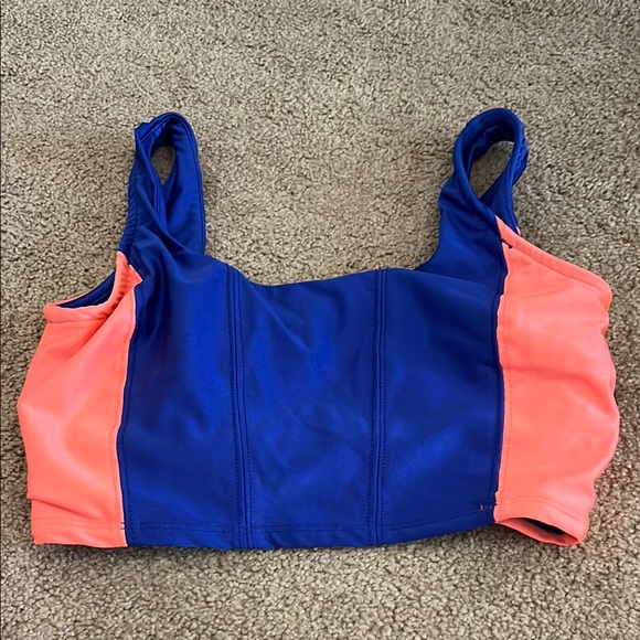 Tiger Friday | Tops | Tiger Friday Blue And Coral Top | Poshmark